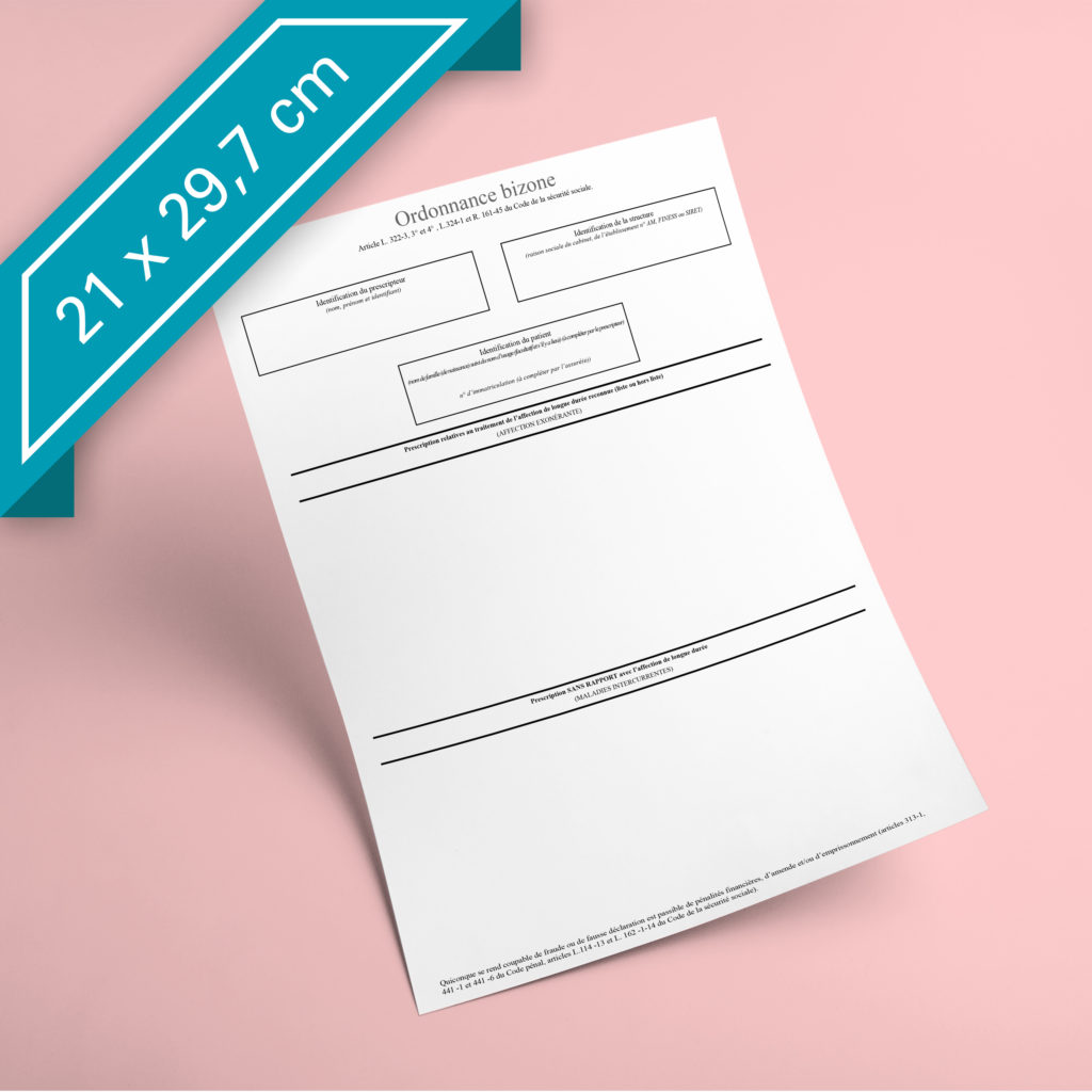 Ordonnances bizones sécurisées - Imprimerie du Centaure